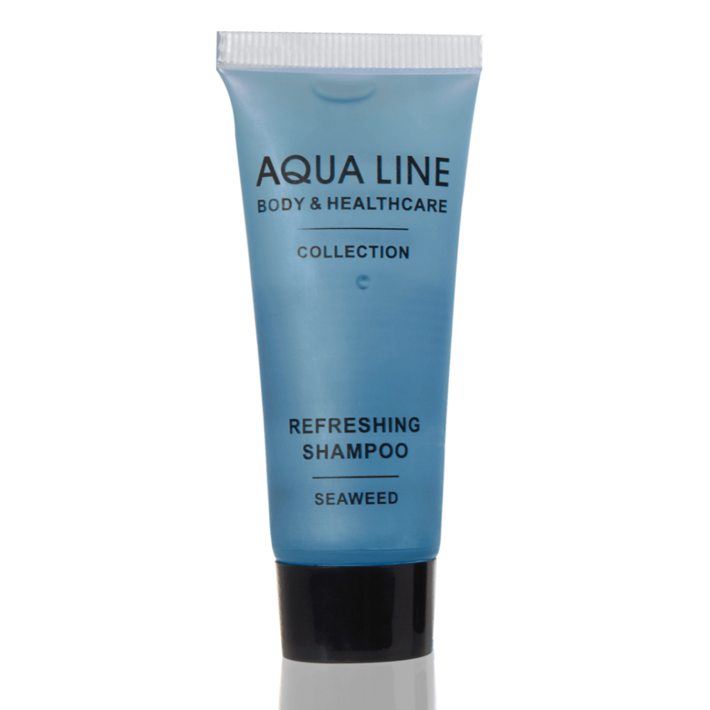 (07) AQ46 - Shampoo - Clear blue - 30ml - 250p. - Aqualine Cosmetics
